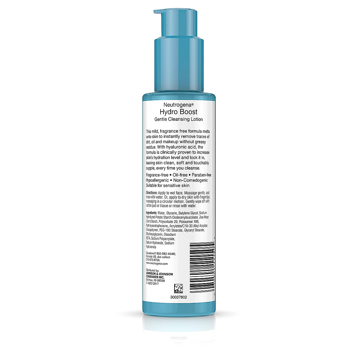 Neutrogena Hydro Boost Gentle Cleansing Lotion 5 Ounce Fragrance-Free (147ml)
