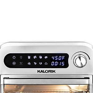 Kalorik Digital Air Fryer Oven 12.6 Quart, Black and Stainless Steel