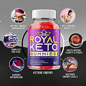 Royal Keto Gummies Advanced Formula Royal Keto ACV Gummies Apple Cider Vinegar (60 Gummies)
