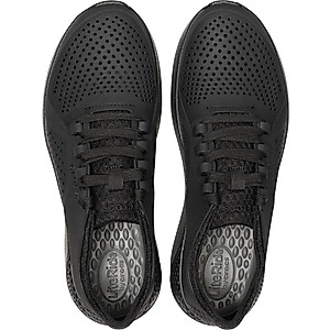 Crocs Men's LiteRide 360 Pacer Sneakers, Black/Black, 8 Men