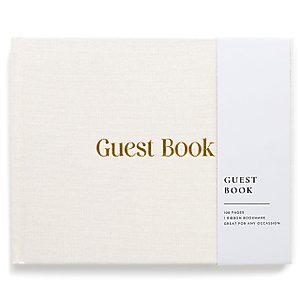 Lamare Wedding Guest Book - Elegant Linen Guest Book Wedding Reception, Baby Shower Guest Book, Polaroid Guest Book for Wedding and Special Events, Wedding Guest Book Polaroid Pictures