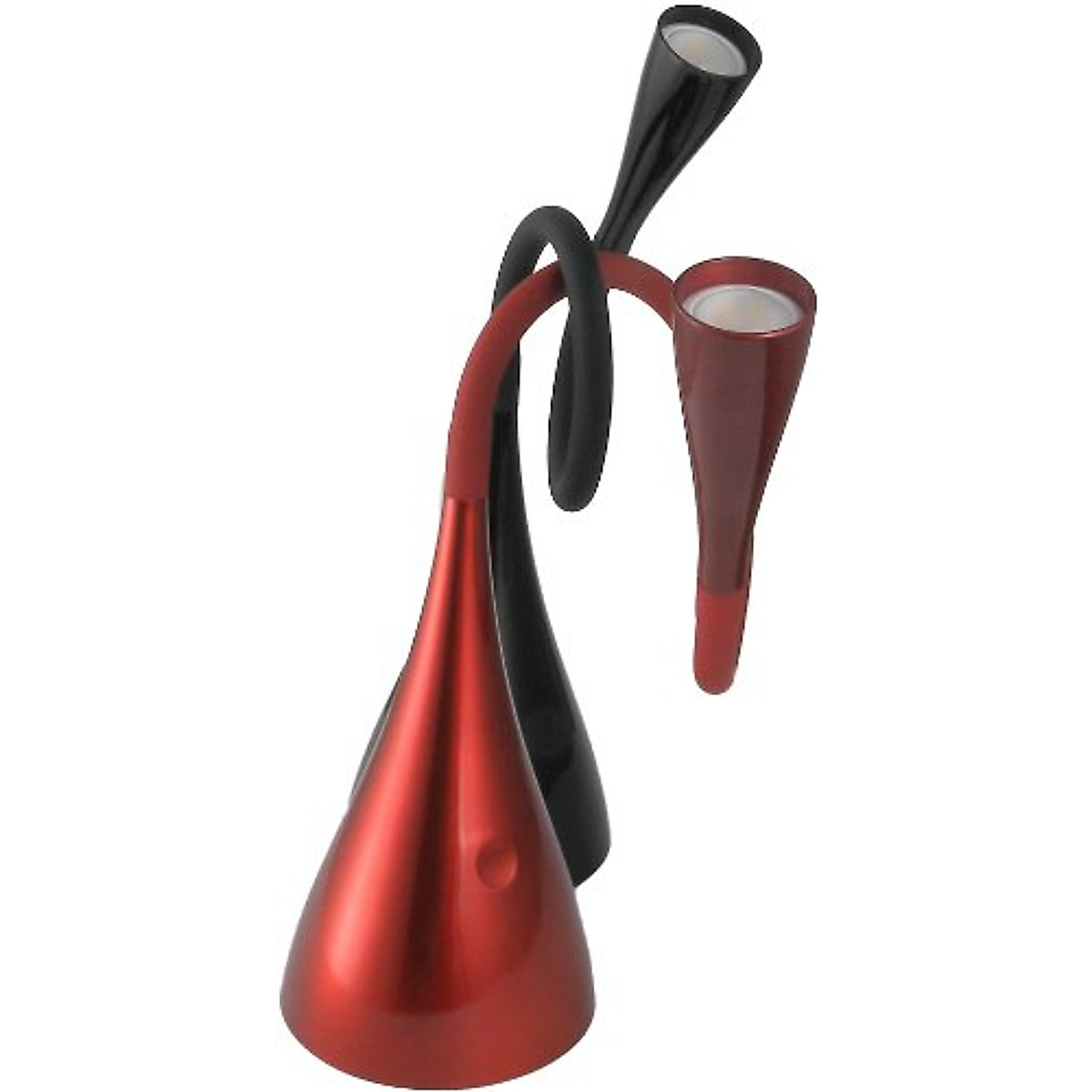 Newhouse Lighting NHGS-LED-RD Gooseneck LED Desk Lamp, USB Charging, Touch Dimming, 4.5" x 26" x 4.5", Red