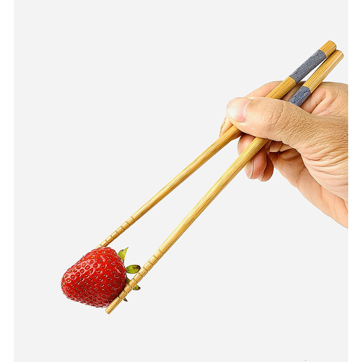 JapanBargain 3671, Bamboo Chopsticks Reusable Japanese Chinese Korean Chopsticks Set Wood Chop Sticks Hair Sticks 5 Pair Gift Set Dishwasher Safe, 9 inch, 1 Pack