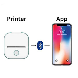 Printago - Mini Pocket Printer, Print Pod, Wireless Inkless Mini Printer, 2023 New Portable Instantly Sticker Printer, Mini Photo Printer With Paper, Inkless Printer, DIY Scrapbook (1*Sticker paper)