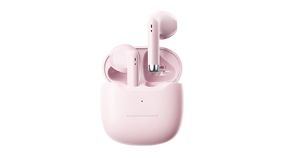 Pink True Wireless Earbuds Bluetooth 5.3 with Noise Cancelling | Sport ...
