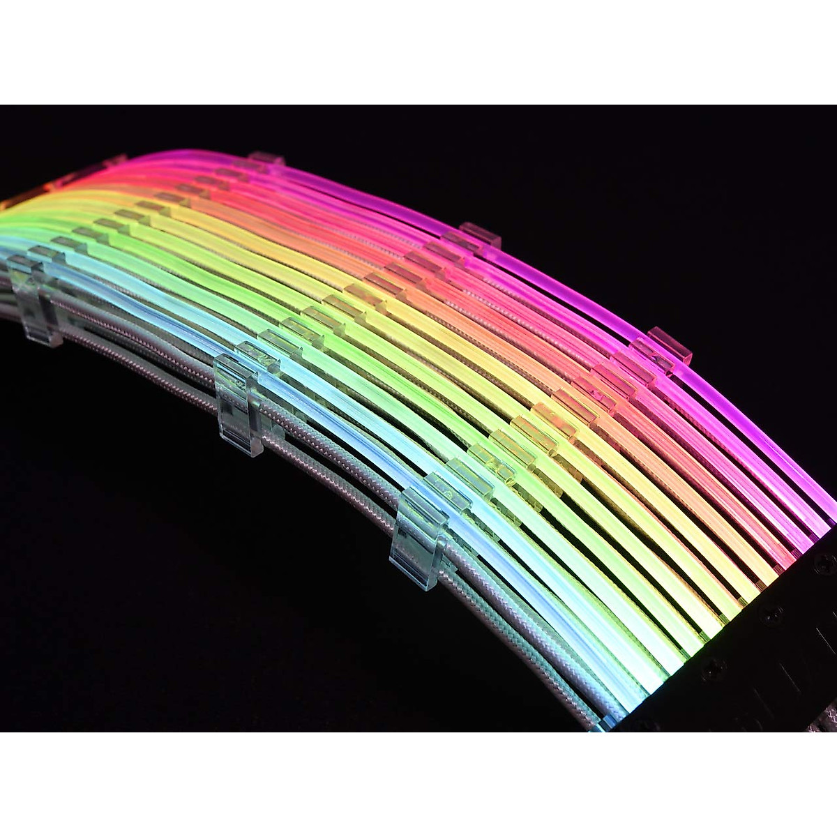 Lian Li Strimer RGB PSU Cable black, 24 Pin Strimmer