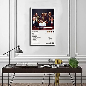 TOBIANG Lil Poster Yachty Let's Start Here Music Album Cover Signed Limited Poster Canvas Poster Bedroom Decor Sports Landscape Office Room Decor Gift Unframe:16x24inch(40x60cm)