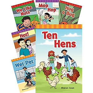 Teacher Created Materials - Classroom Library Collections: Short E,O,U Rimes - 6 Book Set - Grades Prek-1 - Guided Reading Level A - B