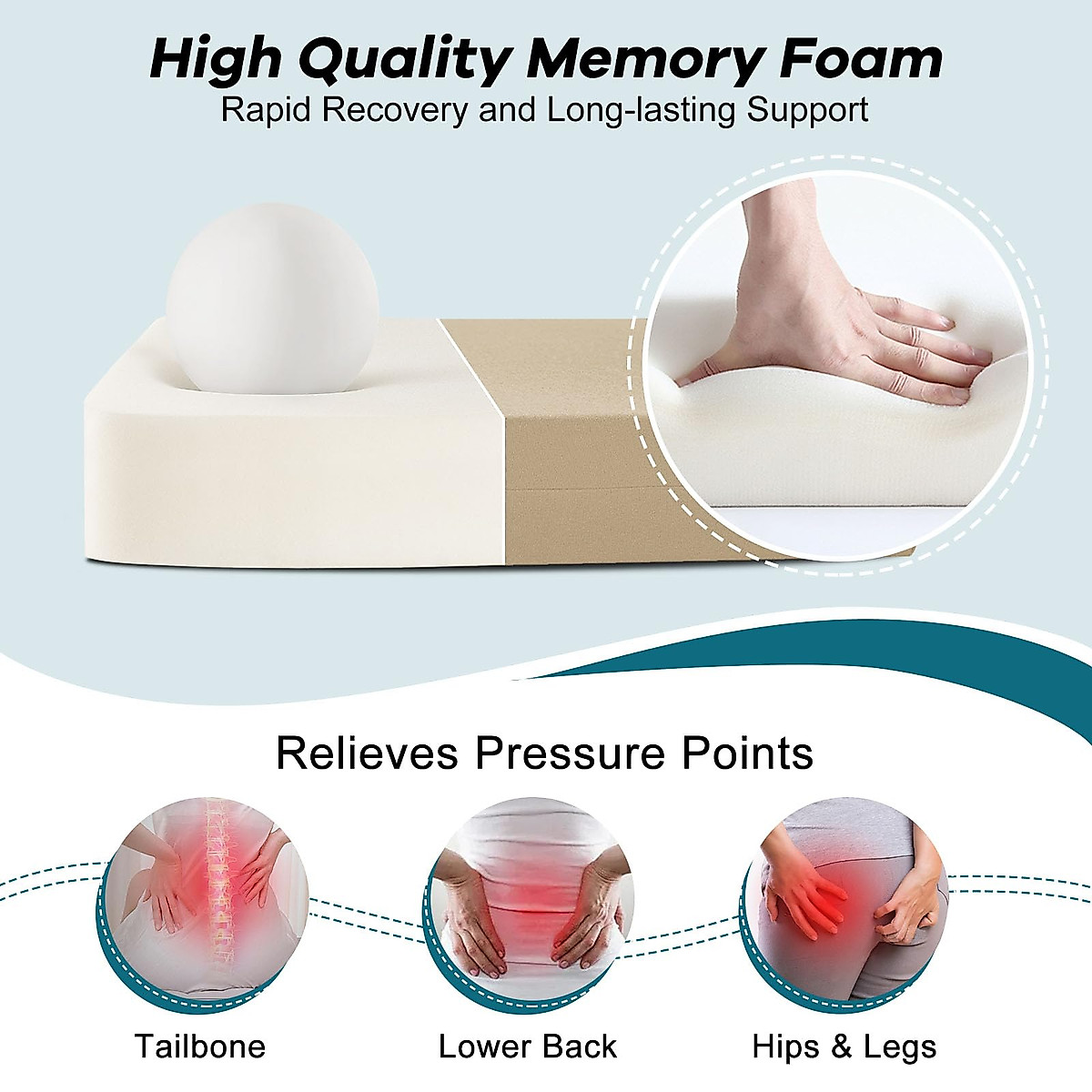 Basic Beyond Outdoor Chair Cushions for Patio Furniture, Waterproof Outdoor Cushions, Round Corner Patio Chair Cushions Set of 4 with Ties, 17"x16"x2", Beige