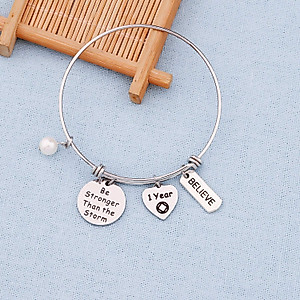 LQRI NA Jewelry Sobriety Recovery Gift Sobriety Gift 1 Years 5 Years 10 Years Addiction Recovery Bracelet(NA 1)