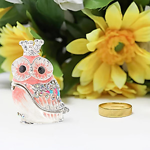 IMIKEYA Box Ring Storage Box Storage Case Trinket Organizer Owl Trinket Case Ring Organizer Jewelry Organizer