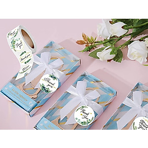 Storrianne Greenery Thank You Stickers - 1 Inch 8 Floral Frames Design 500 Labels for Small Bussiness,Wedding Favors，Birthday Party Favors,Envelope Seals