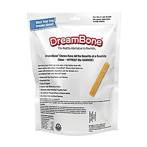 DreamBone Churro-Style Sticks 14 Count, Made with Real Chicken, Rawhide-Free Chews for Dogs