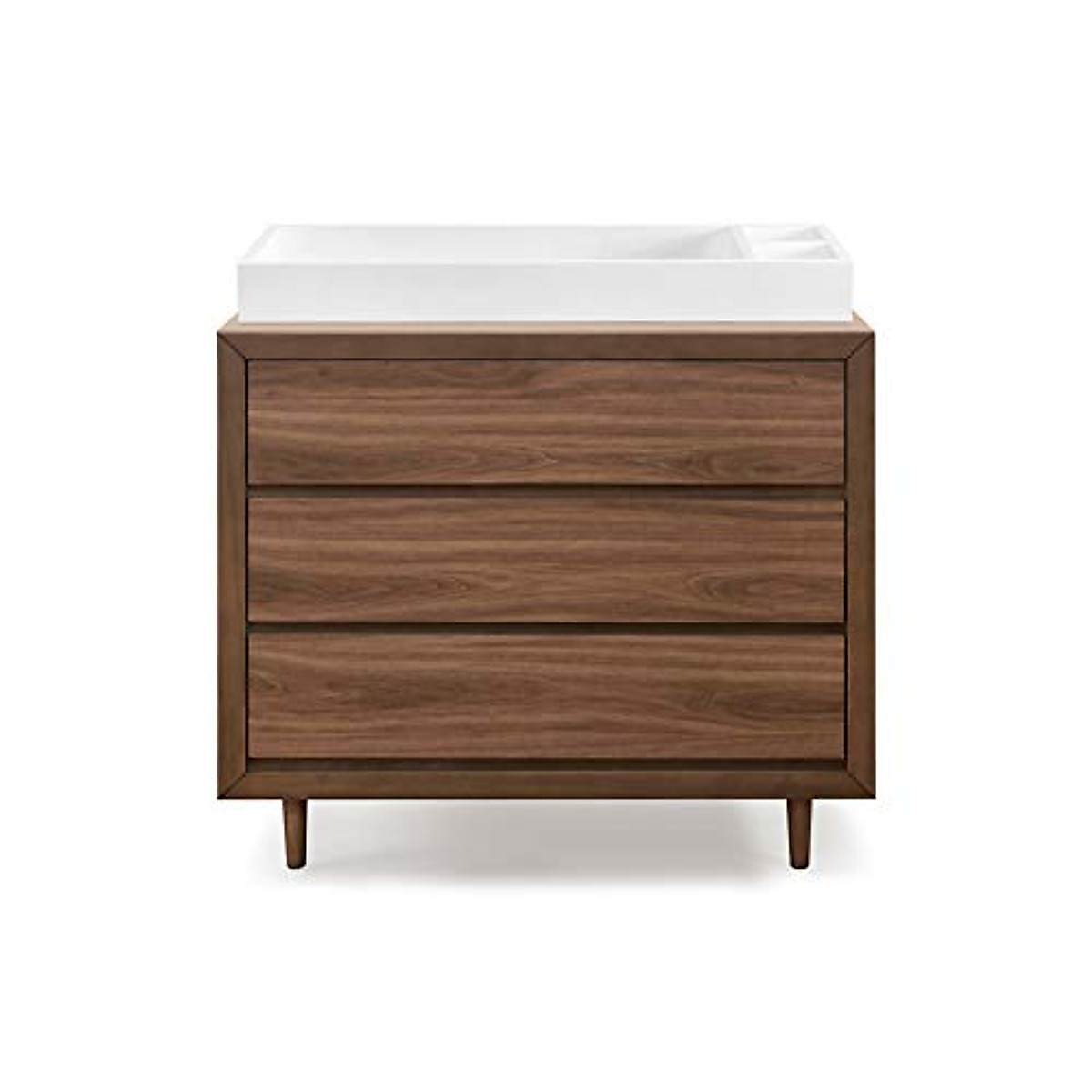 Ubabub Nifty 3-Drawer Assembled Dresser in Walnut