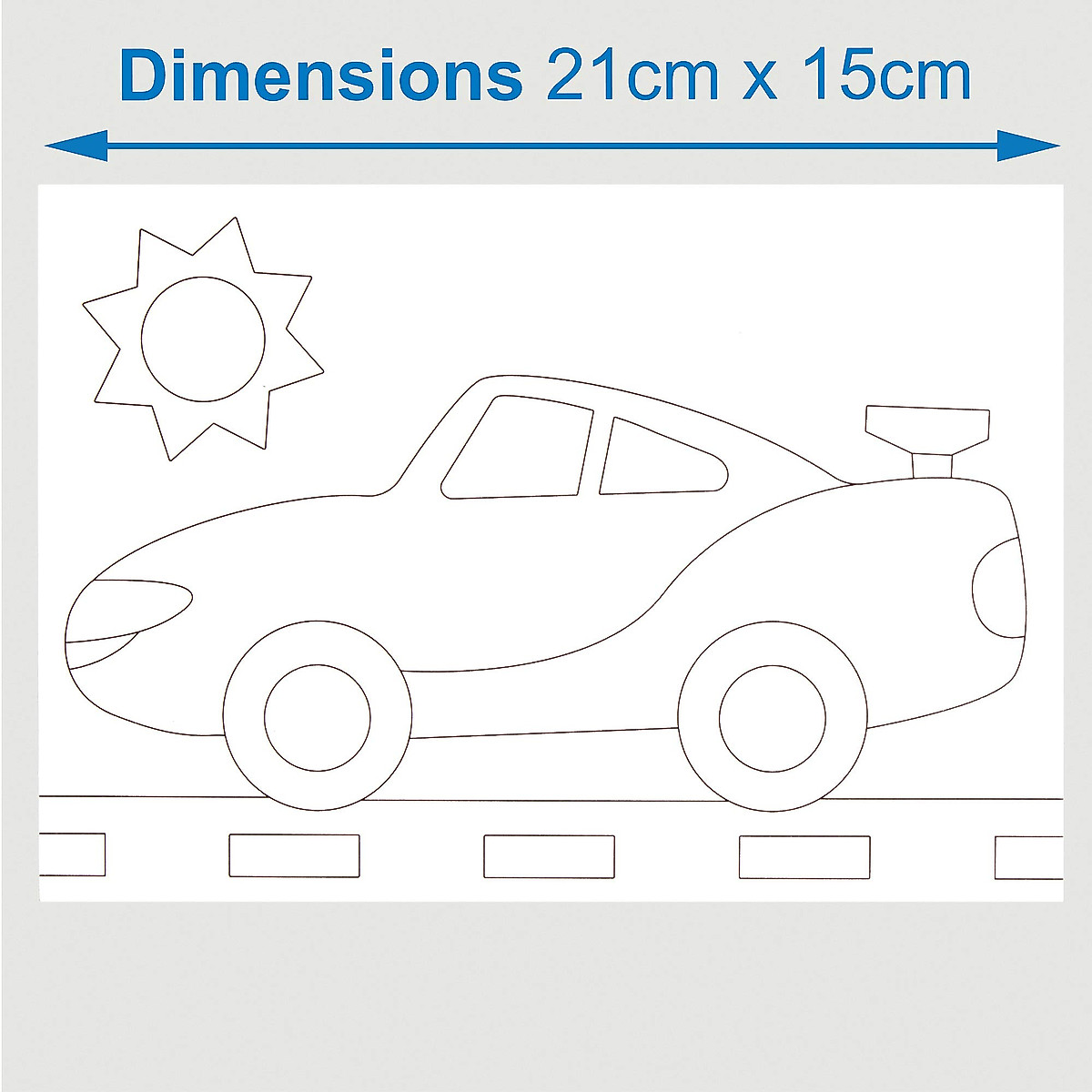 Baker Ross AR571 Sand & Glitter Art Pictures - Pack of 8, for Children to Decorate and Display, Ideal Kids Arts and Crafts Project for School or at Home