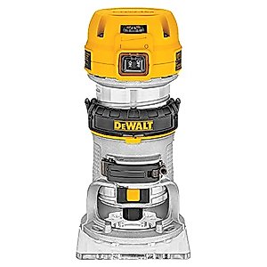DEWALT Router, Fixed Base, Variable Speed, 1-1/4-HP Max Torque (DWP611) , Yellow
