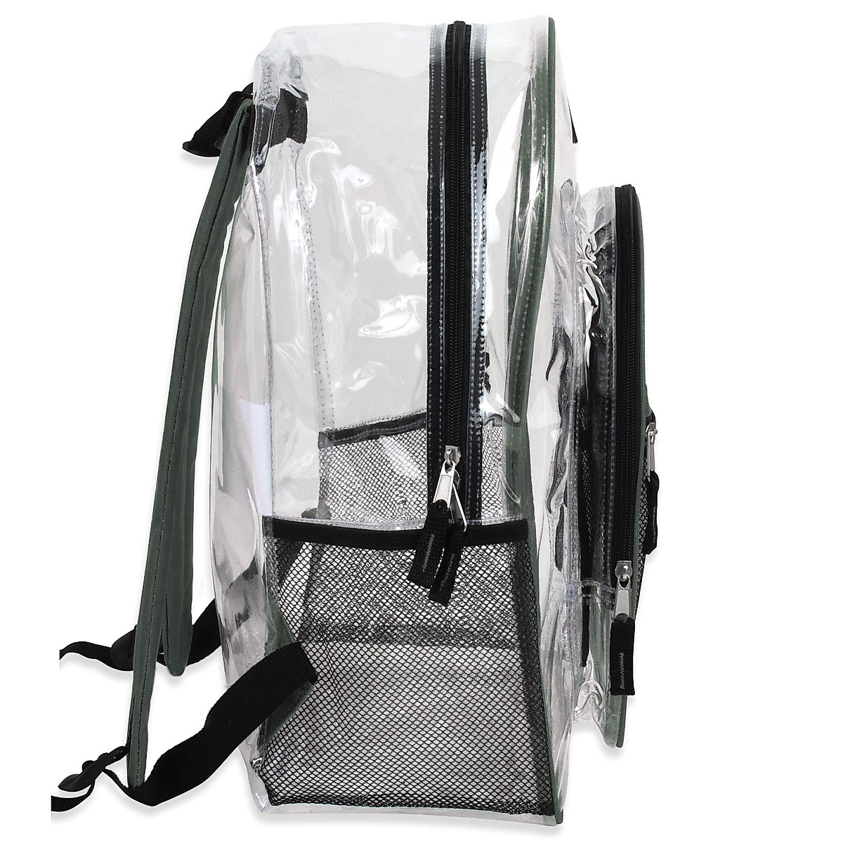 Clear Backpack with Water Bottle Holder, Stadium Approved for Men, Women, Kids