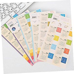 MAGICLULU 27 Packs Calendar Index Stickers Book tabs 2023 Binder Office Planner tabs Numbers Stickers Colored Labels Digital Notepad Month Index Stickers DIY Calendar Sticker tabs