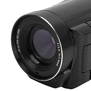 DAUZ 4K Digital Video Camera, F2.6 Large Aperture 4K Digital Camera for Campus Records