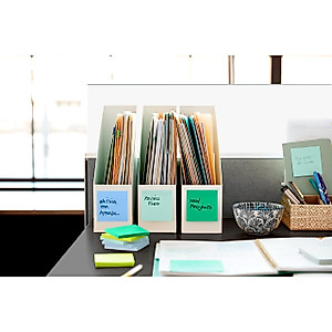 Post-it Super Sticky Recycled Notes, 3x3 in, 24 Pads, 2x the Sticking Power, Poptimistic, Bright Colors, 30% Recycled Paper (654-24SST-CP)