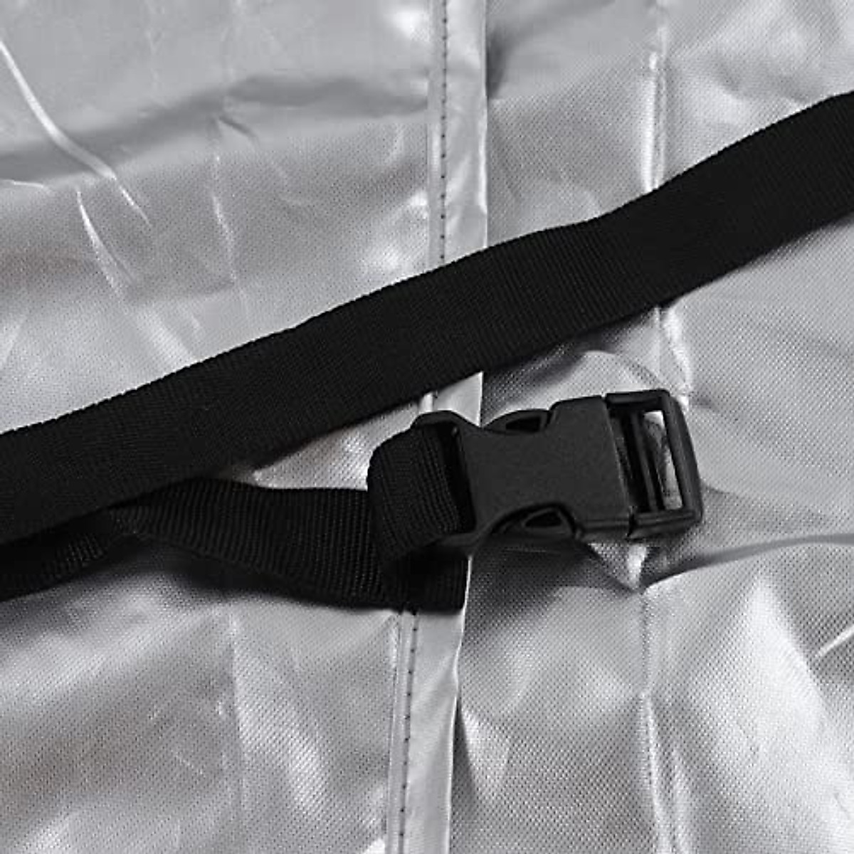 Garden kit Outdoor Mobile Dining Car Cover Waterproof Sun Protection Griddle Cover 420D Silver Coated Oxford Cloth BBQ Grill Shade(黑色)