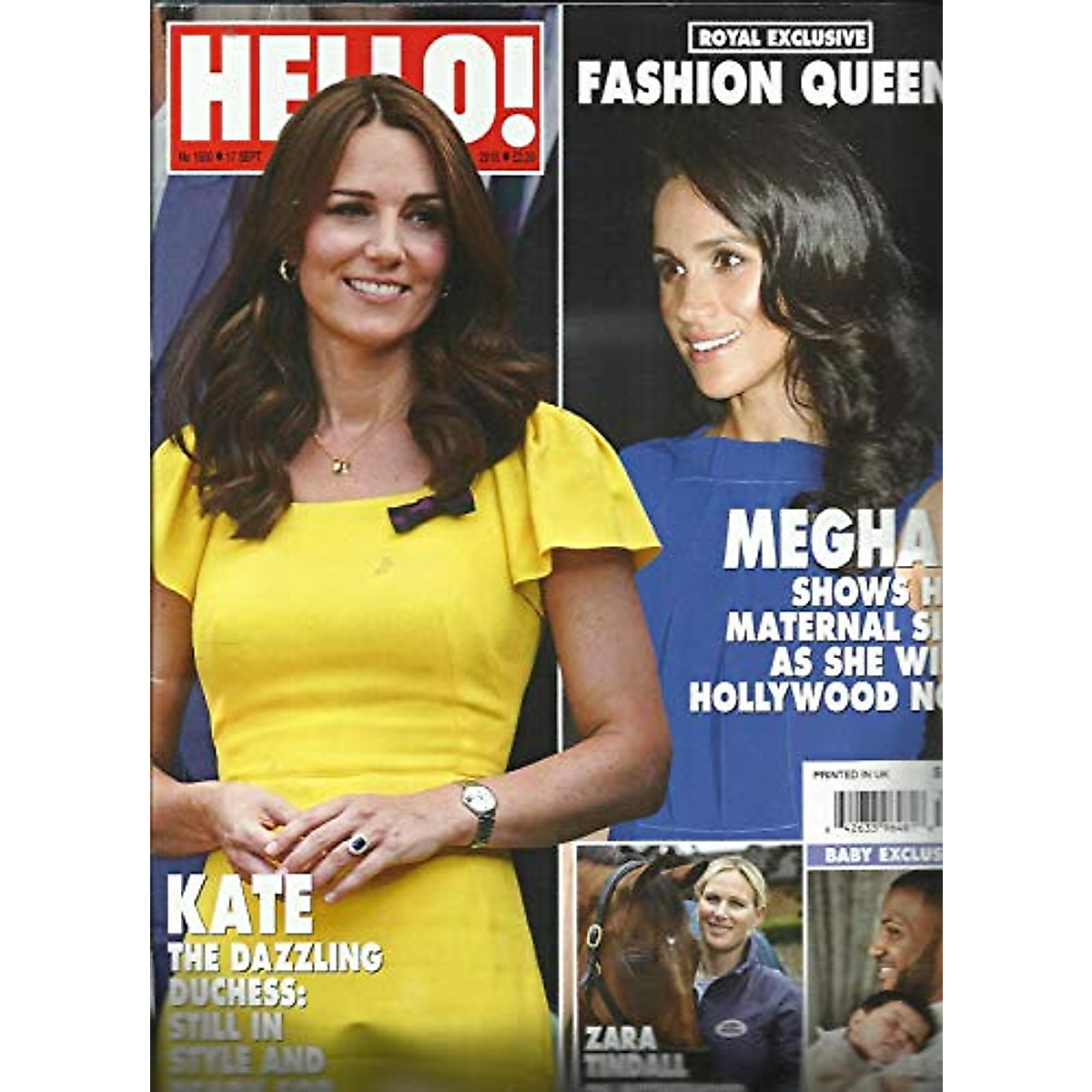 HELLO! MAGAZINE FASHION QUEENS SEPTEMBER 17 2018 NO. 1550 KATE & MEGHAN