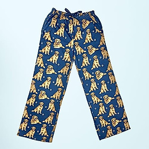Golden Retriever Pajama Pants – Cotton Blend - All Season - Comfort Fit Lounge Pants for Women and Men – Golden Retriever Gifts