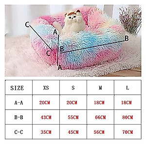 YXXJJ Pet pad Plush Dog Bed Cushion Large Dog Bed House pet Square Cushion Bed pet Kennel Super Soft and Fluffy Comfortable cat and Dog House Soft and Warm, Comfortable to Touch, Easy to Carry