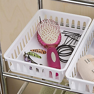 Sterilite 16068024 Storage Tray, White, 24-Pack