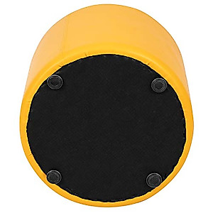 Flash Furniture Soft Seating Collaborative Circle for Classrooms and Common Spaces - 18" Seat Height (Yellow)