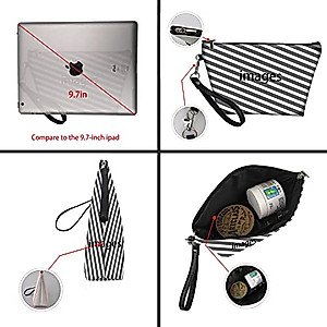 GIFTPUZZ Womens 3 Packs Pink Skeleton Handbags Set with PU Leather Long Wallets, Shoulder Bag Top Handle Bag, Mack Up Bag for Teen Girls Purse