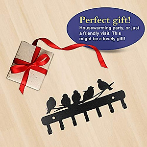 SEHAZ ARTWORKS Key Holder Wall Mount | Key Hooks for Wall | Key Rack | Key Hanger (7 Hooks, Brown)