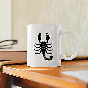 Funny Scorpion Graphic Gift Idea Perfect for Boys Men and Brothers Who Love Scorpions 11oz 15oz White Coffee Mug
