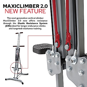 MaxiClimber Vertical Climber Combines Resistance Training and High-Intensity Cardio for a Full Body Workout. Free Coach-led Classes & Fitness App
