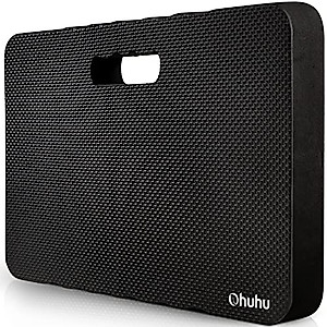 Ohuhu Extra Thick Kneeling Pad, 17x11x1.5 Inch Gardening Knee Pads Kneeling Foam Mat with Comfortable Surface, Water Resistant Large Knee Cushion Supplies for Garden Work Baby Bath Yoga Exercise