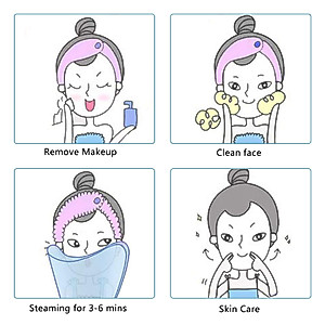 Face Steamer for Facial Deep Cleaning, Facial Steamer for Women, 2 Modes Nano Ionic Facial Steamer for Unclogs Pores, Hydrating, Blue(Include Blackhead Remover Kit, Brush, Headband)