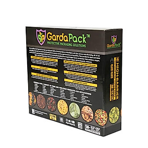 GardaPack's 11.5″x23″ Clear/Black High Barrier Pro Vacuum Seal Zipper Bags 5.5 Mil. 50 Pre-Cut Bags w/Double Zipper, Large