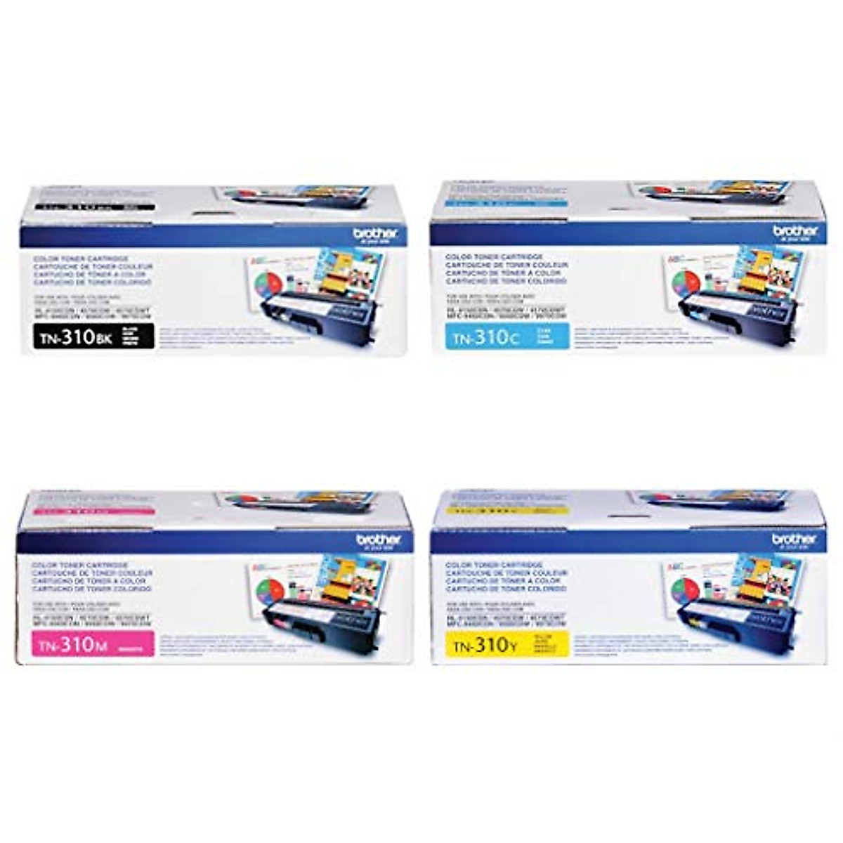 Brother TN310 Toner Cartridge ( Black,Cyan,Magenta,Yellow , ) by Brother