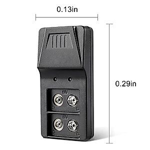 9V Batteries Charger 9V NiMh Charger USB for 9 Volt Lithium-ion/Ni-MH/Ni-CD Rechargeable Batteries （Battery Not Included）