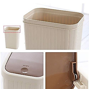 TJLMZ Commercial Slim Trash Can, No Handle，Stylish and Durable (Color : B)