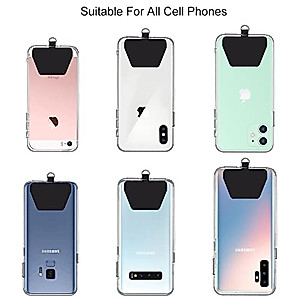 SHANSHUI Phone Lanyard, Neck Strap and Wrist Tether Key Chain Holder Universal for Phone Case Anchor Fit All Smartphones-Black