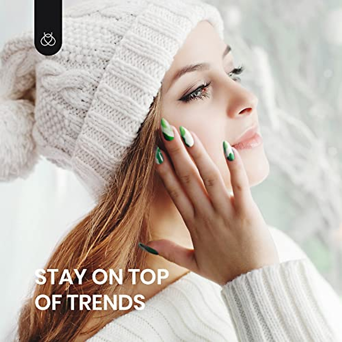 Beetles Green Gel Nail Polish Kit - Olive Green Avocado Gel Polish Set Gel Nail Kit Navy Blue Dark Blue Turquoise Soak Off Nail UV Lamp Nail Gel Kit Nail Art Gifts Box