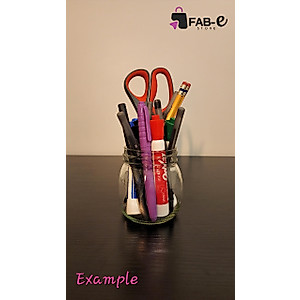 Small Mason Jars Regular Mouth - 8 oz Clear Glass Jars without lid, ideal for drinks, beverages, decoration, plants, container, candies, gifts, 6 pack