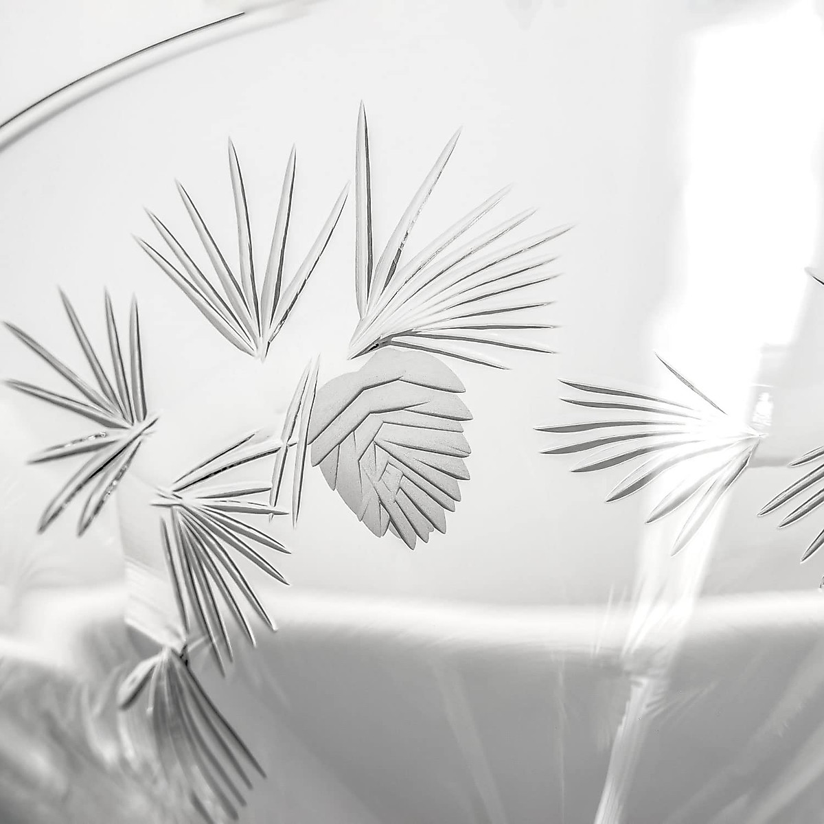 Rolf Glass Icy Pine Martini Glass - Set of 2 Stemmed 10 Ounce Martini Glasses - Lead-Free Glass - Diamond-Wheel Engraved Cocktail Glasses - Made in the USA