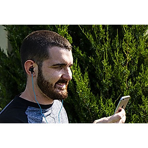 Uber in Ear Wired Earbuds, Comfortable Rubber Headphones, 3.5mm, High Sound Quality, Extra Earbud Tips, for Apple iPhone, iPad, iPod, Android Smartphones, Samsung Galaxy, Tablets & More, Black, 13124