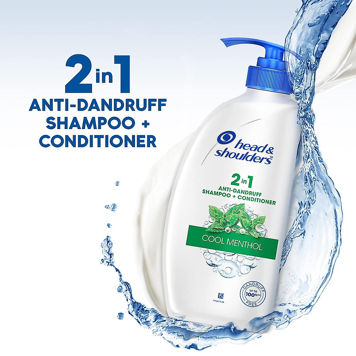 Head & Shoulders Anti-Dandruff Shampoo (Cool Menthol and Energizes Scalp) - 1L