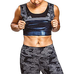 Sweat Shaper Women's Sauna Premium Workout Tank Top Slimming Vest for Exercise