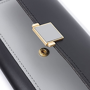 Yokawe Long PU Leather Walllet Black RFID Blocking Bifold Trifold Multi Card Organizer Wallet for Women and Girls