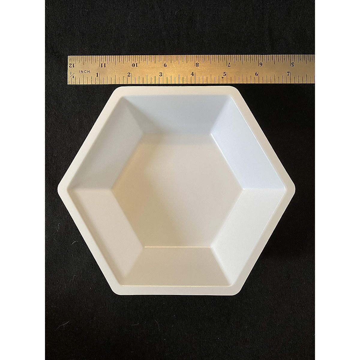 Hexagonal Weighing Boats, W-H127-WA-50, 127mm, Extra-Large, White Anti-Static, Pack of 50