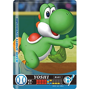 Nintendo Mario Sports Superstars Amiibo Card Baseball Yoshi for Nintendo Switch, Wii U, and 3DS